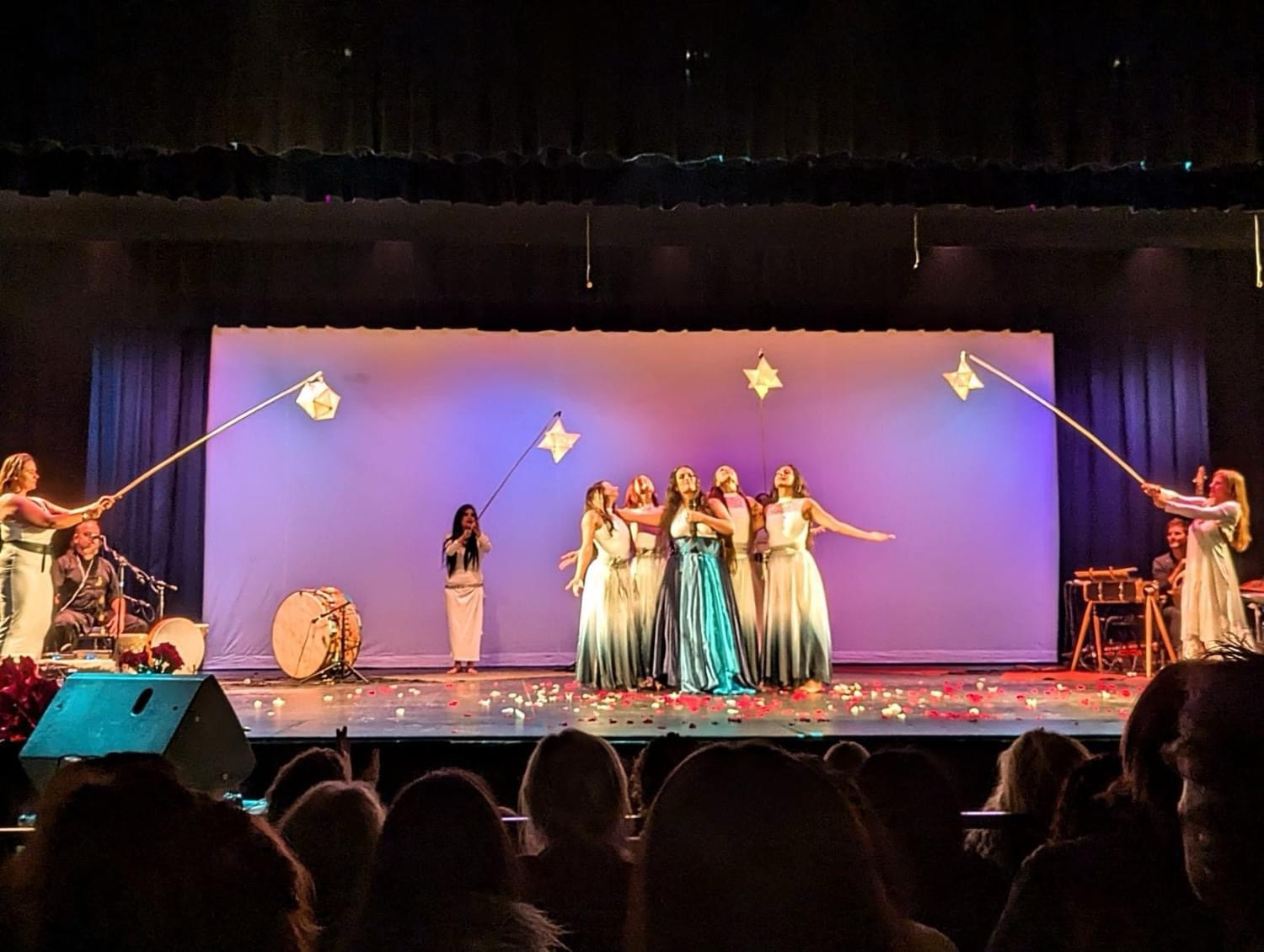 Glowing Sacred Geometry Star Props – Giant Puppets Save the World